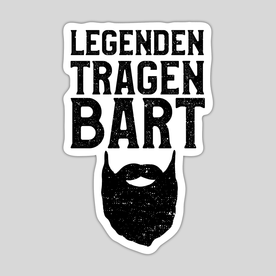 Legenden Tragen Bart Sticker | DesignsByJnk5