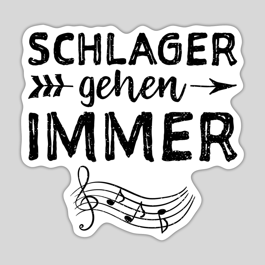 Schlager Gehen Immer Sticker | DesignsByJnk5